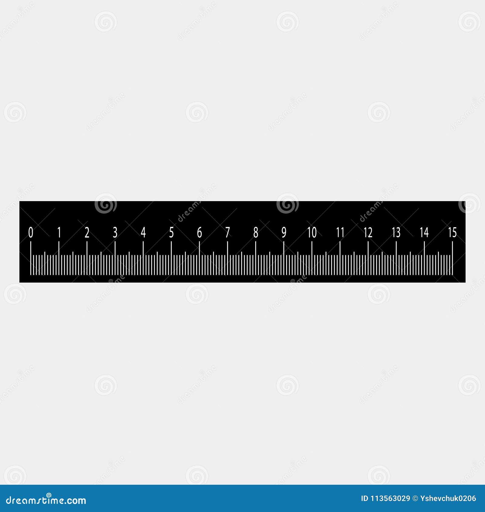 Ruler Icon. Gray Background. Vector Illustration. Stock Vector ...