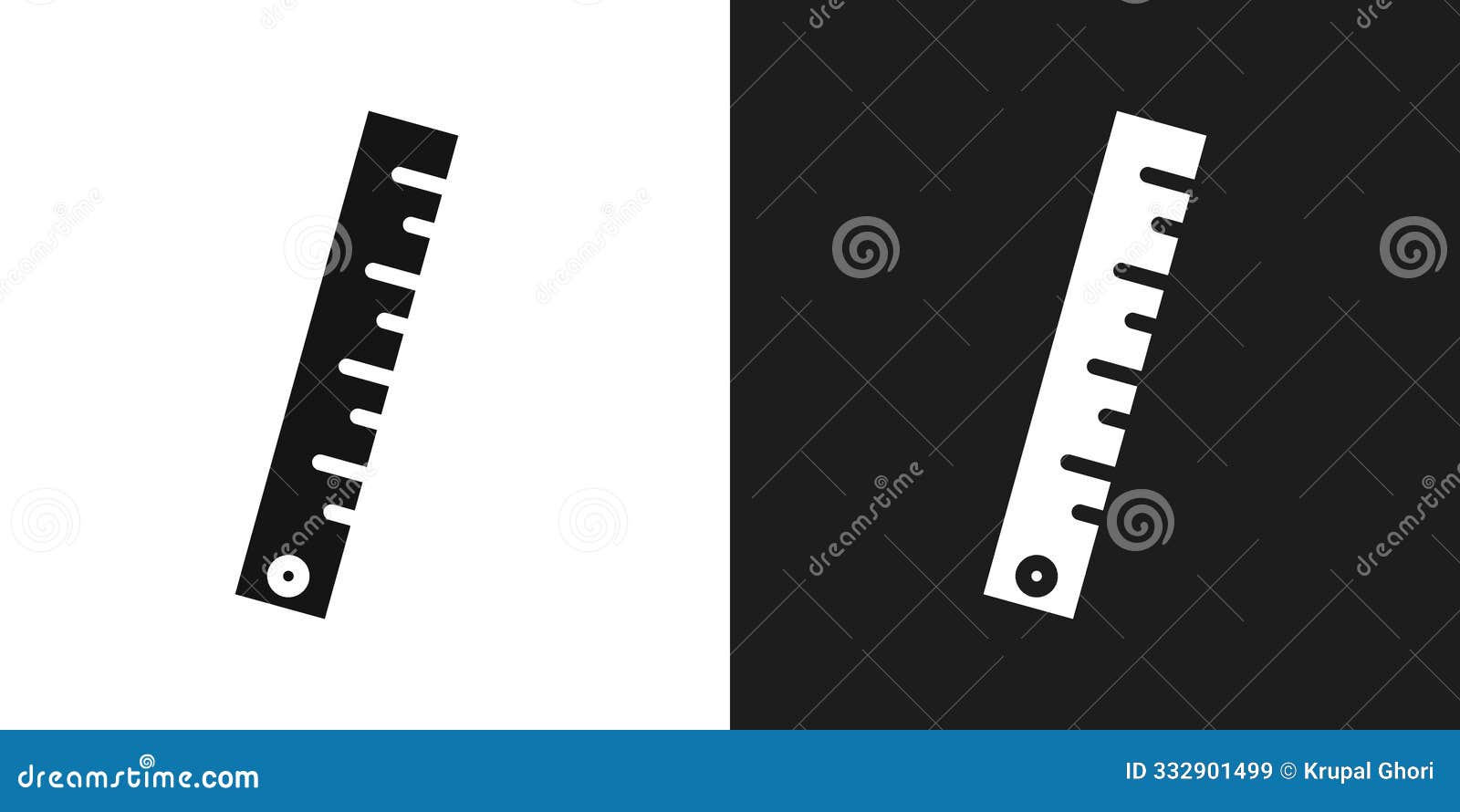 Ruler Icon Set, Tool, Measurement, Equipment, Education, School Silver ...