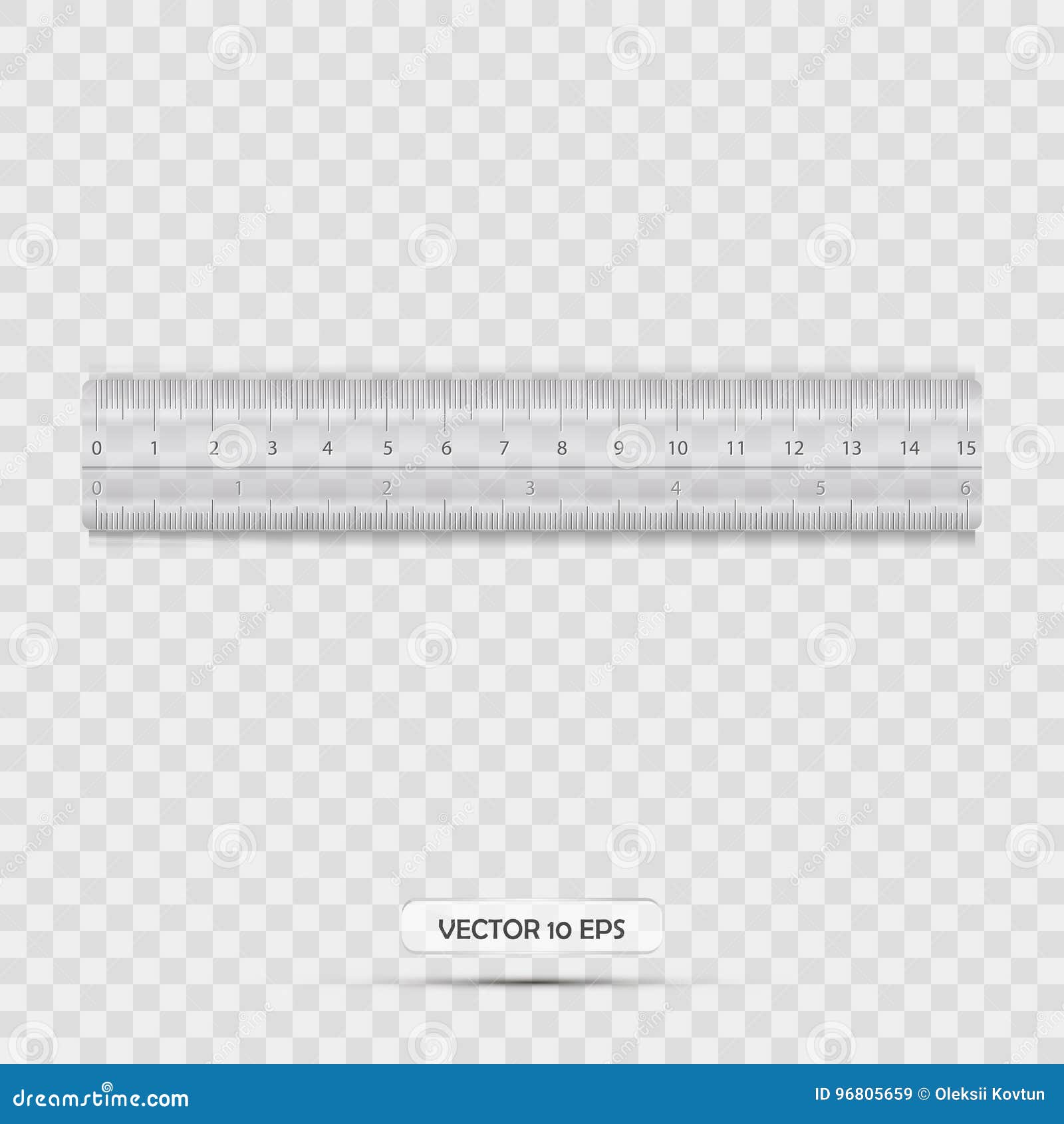 Ruler Icon Realistic With Transparent Background. Vector Illustration ...