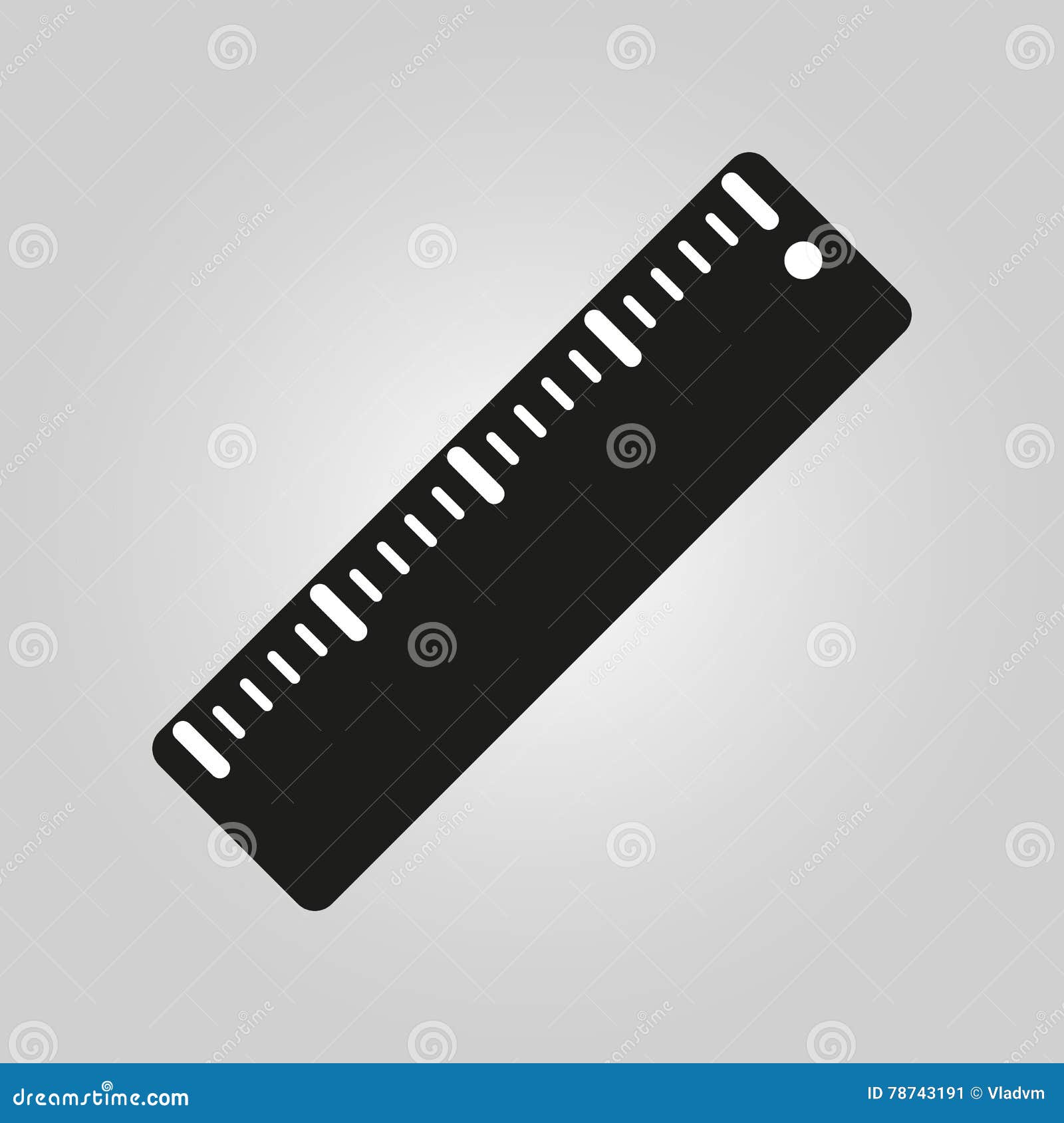 Ruler Icon Realistic With Transparent Background. Vector Illustration ...