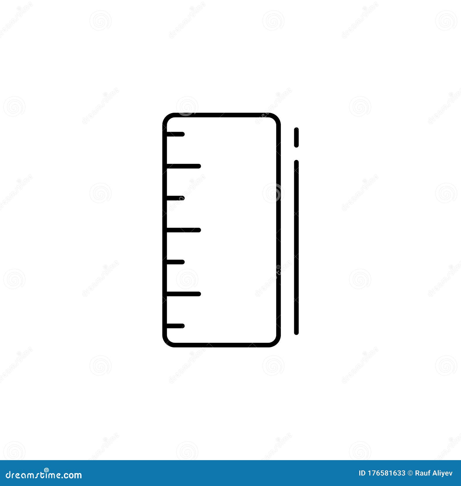 Ruler Icon. Simple Line, Outline Vector Elements of Design Tools for Ui ...