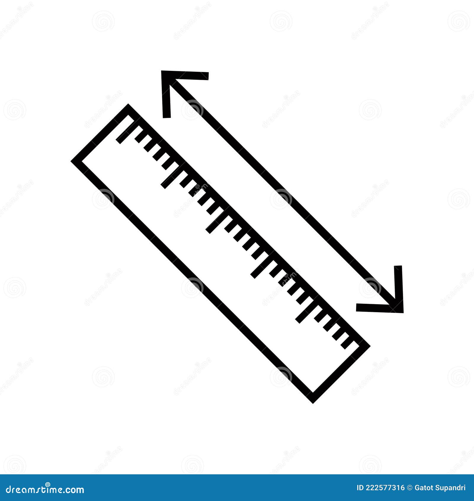 Ruler Icon Stationery Icon Vector Logo Design Template Stock Vector ...