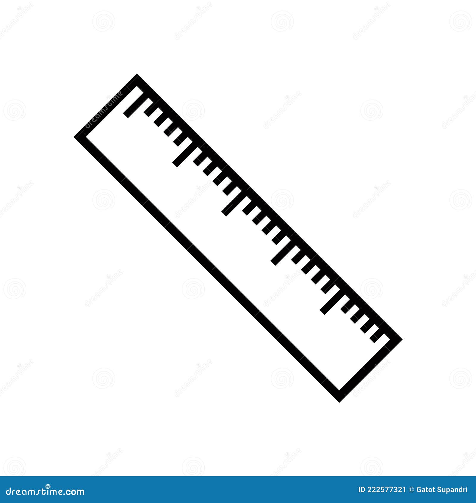 Ruler Icon Stationery Icon Vector Logo Design Template Stock Vector ...