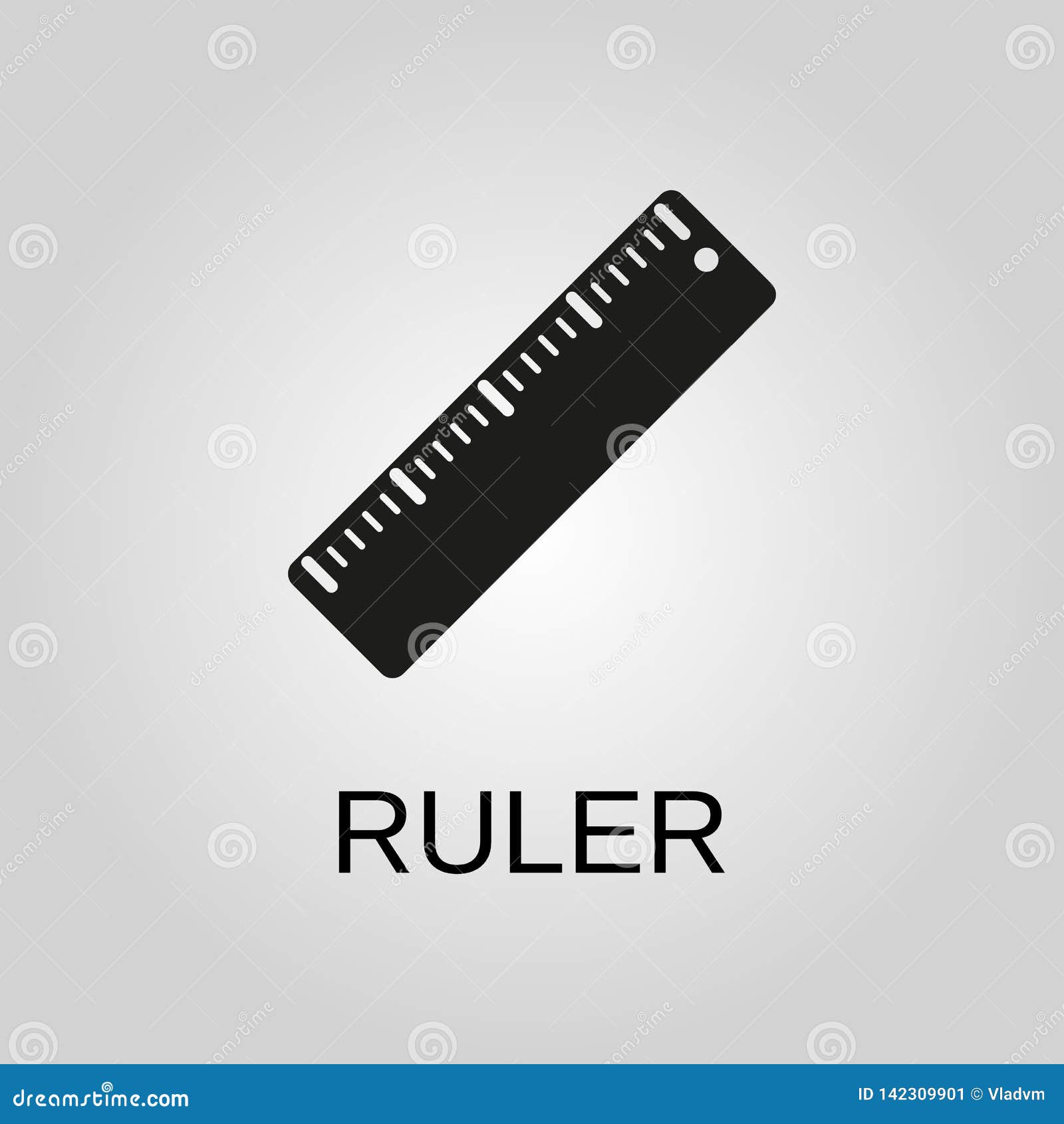 Ruler Icon. Ruler Symbol. Flat Design. Stock - Vector Illustration ...