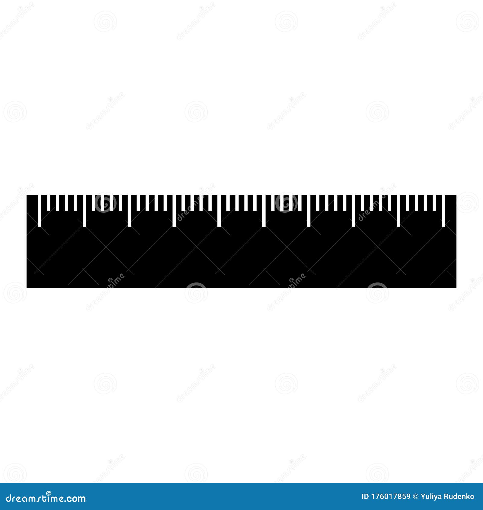The Ruler Icon. Ruler Symbol. Flat Vector Illustration Stock Vector ...