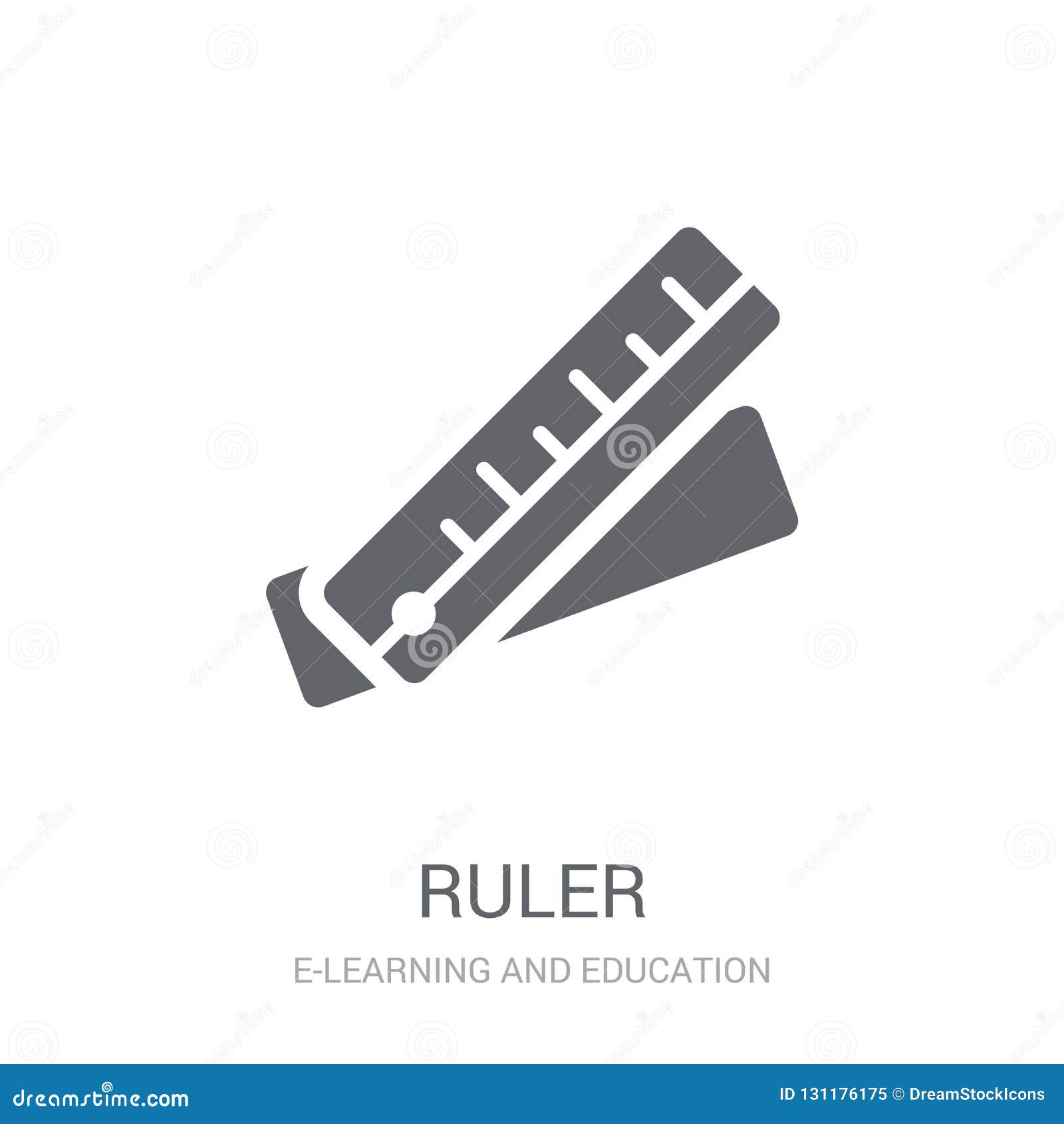 Ruler Icon. Trendy Ruler Logo Concept on White Background from E Stock ...