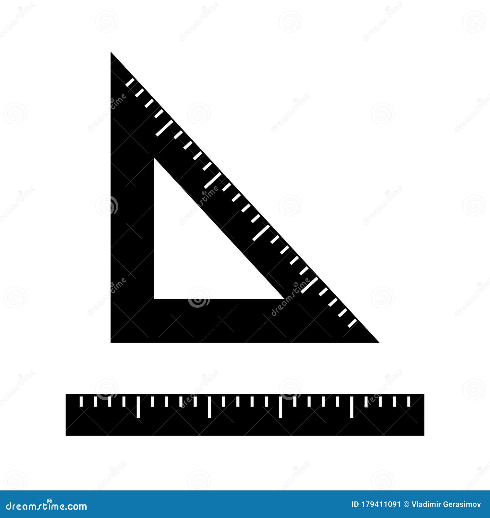 Ruler Icon. Vector Illustration Dimension Symbol Stock Illustration ...