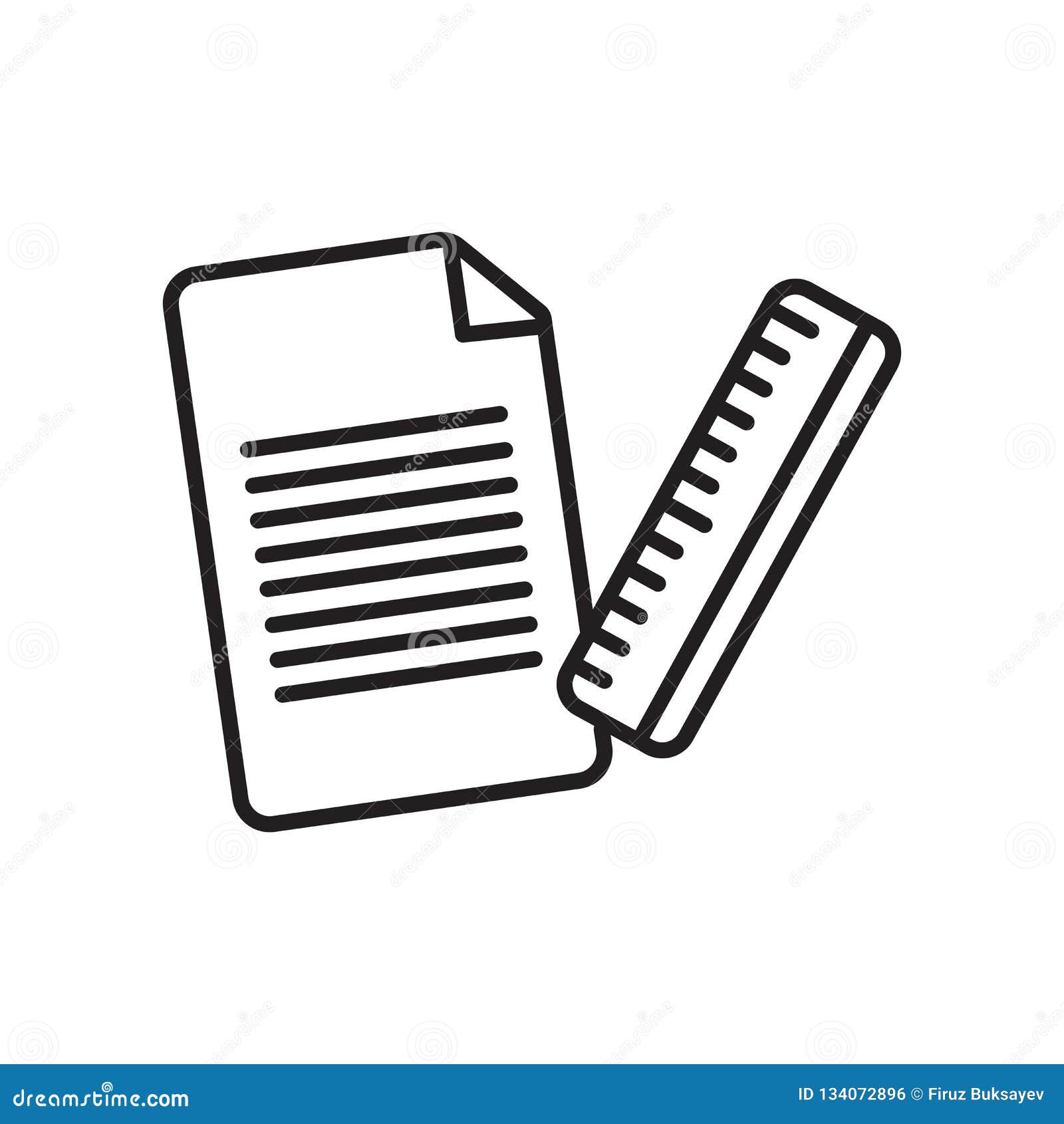 Ruler Icon Vector Isolated on White Background, Ruler Sign , Sign and ...