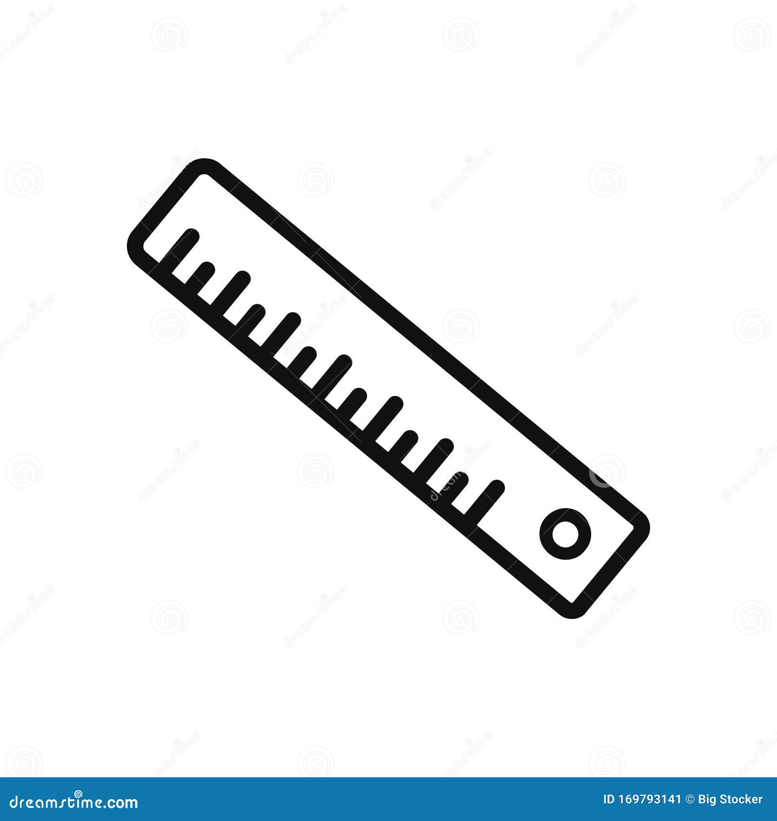 Ruler Icon Vector. Simple Ruler Sign in Modern Design Style for Web ...