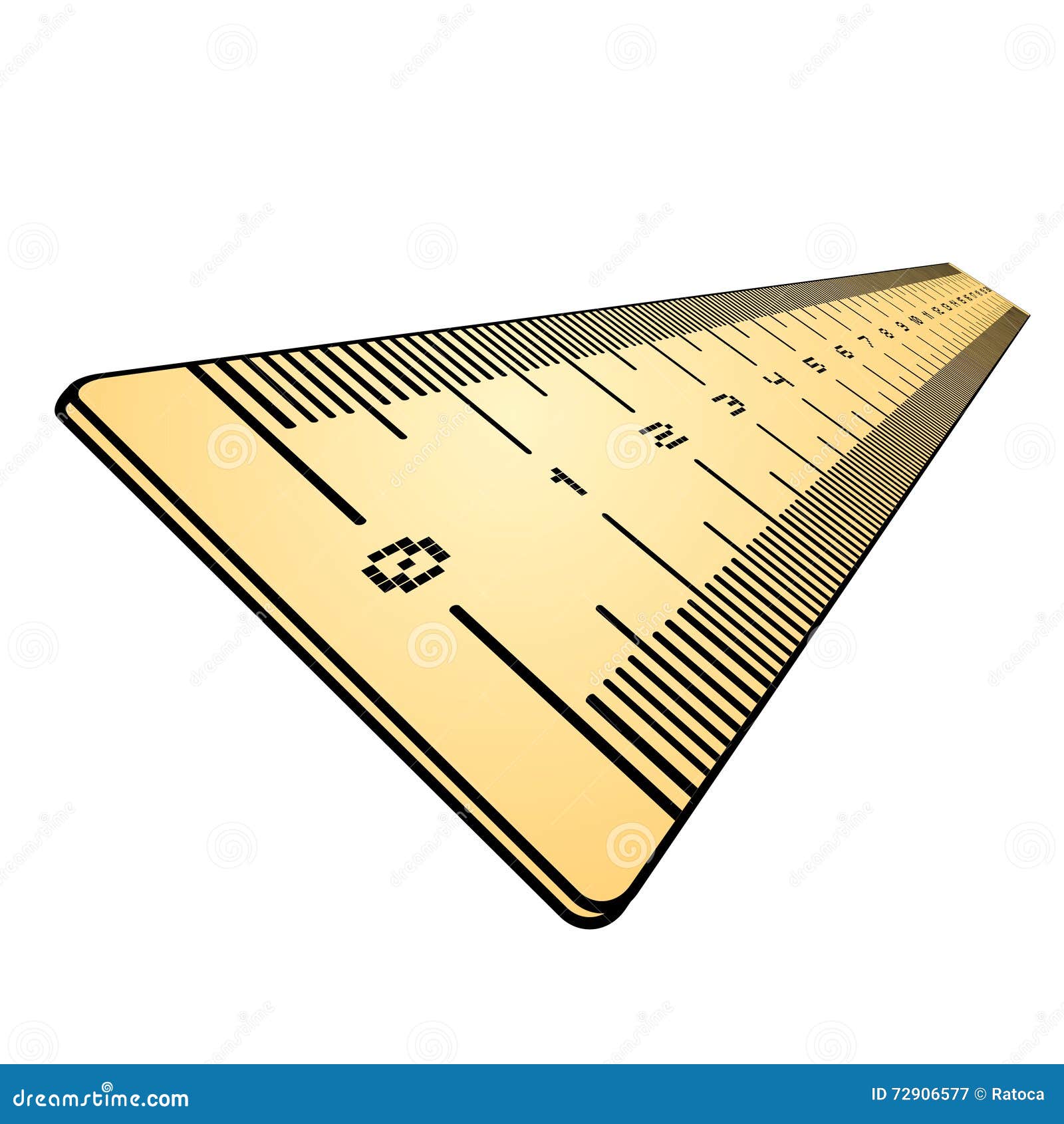 Ruler illustration stock vector. Illustration of education - 72906577