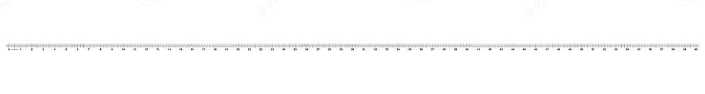 Ruler 60 Inch. Precise Measuring Tool. Inches Size Indicators Stock ...