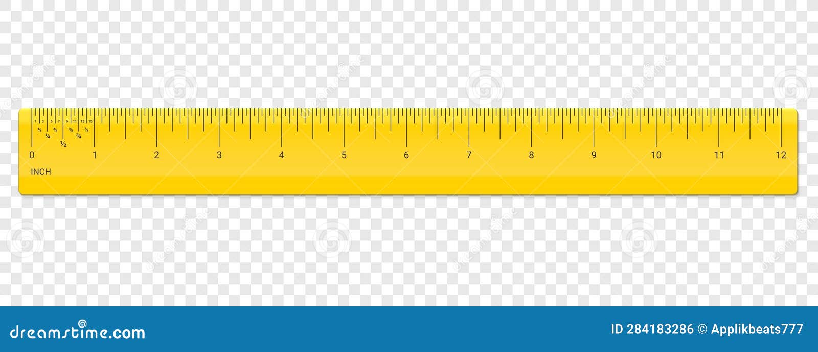 School Plastic Measuring Ruler Vector Illustration | CartoonDealer.com ...