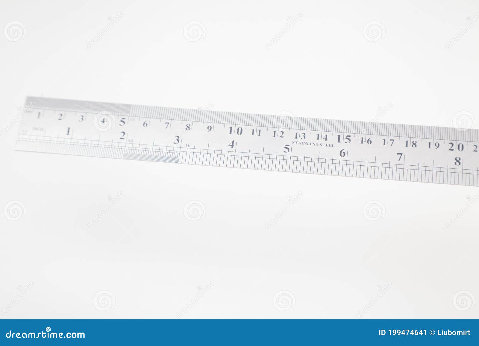 Ruler with Inches and Centimeters Stock Image - Image of flat, measure ...