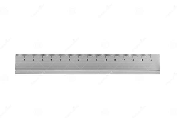 Ruler isolated on white stock image. Image of line, metal - 10332553
