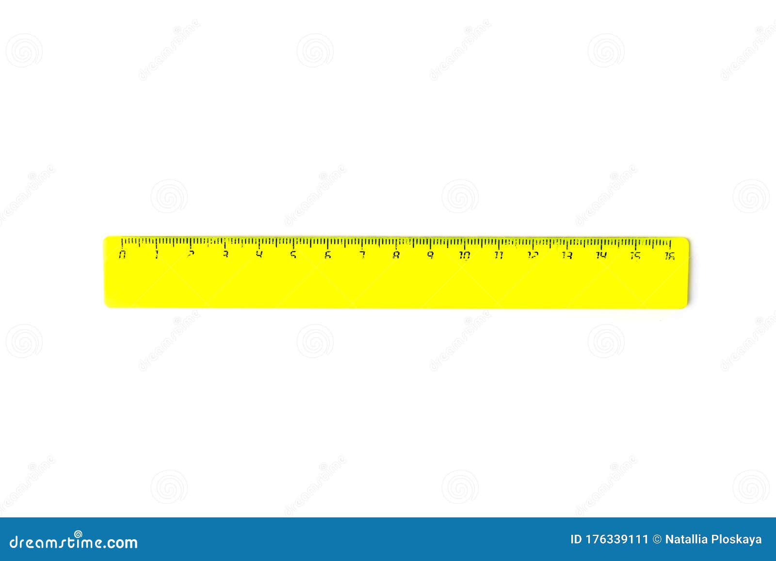 Ruler isolated on white. stock image. Image of office - 176339111