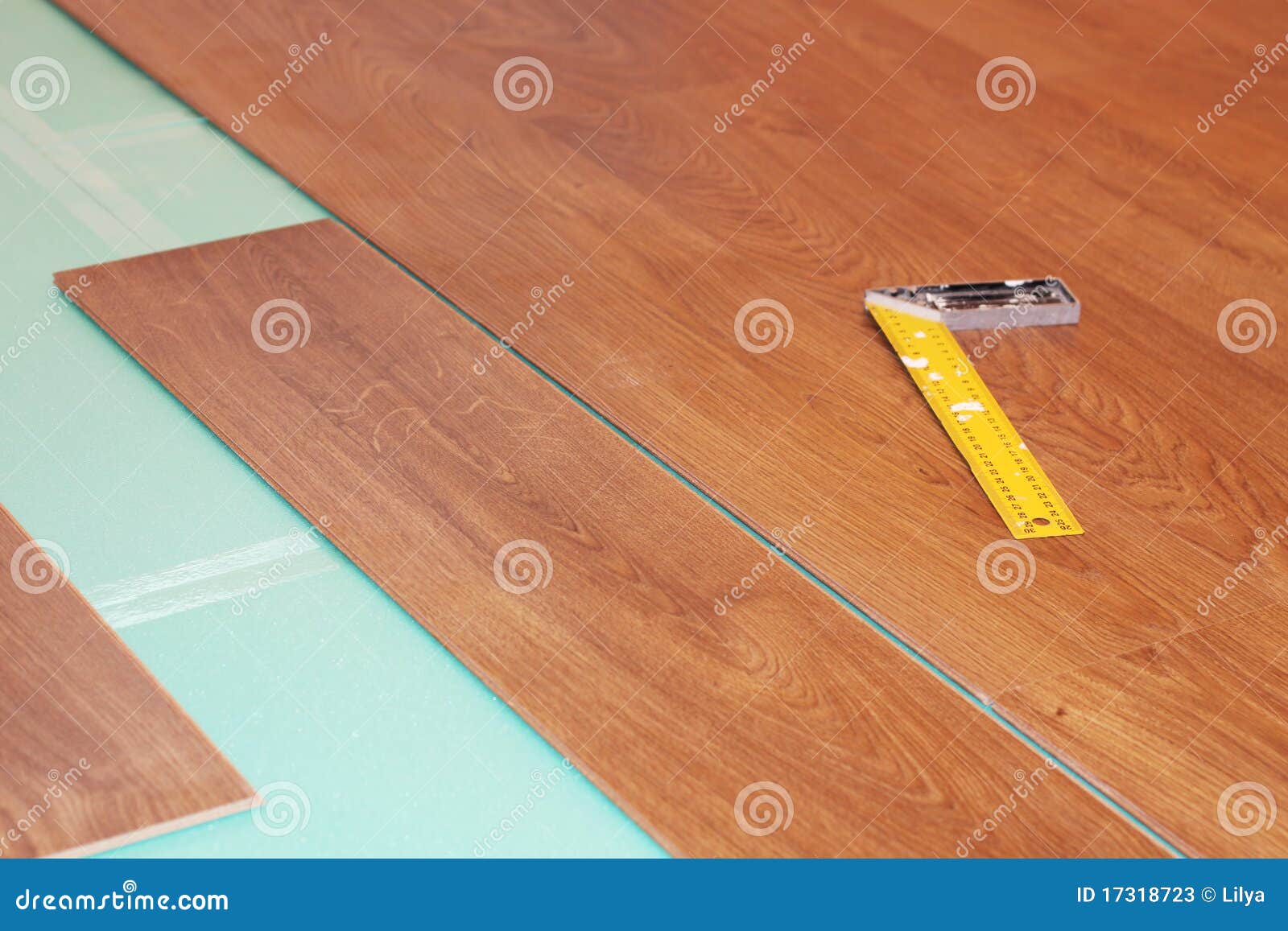 Ruler and Laminate on Substrate Stock Image - Image of indoors, scale ...