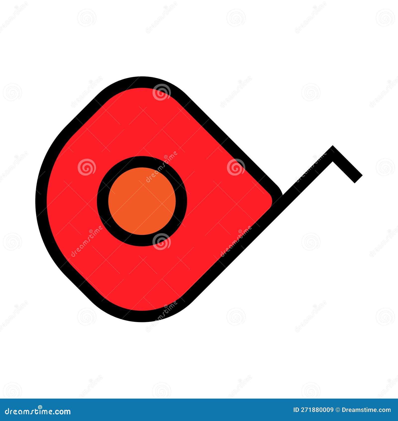 Ruler Line Icon Isolated on White Background. Black Flat Thin Icon on ...