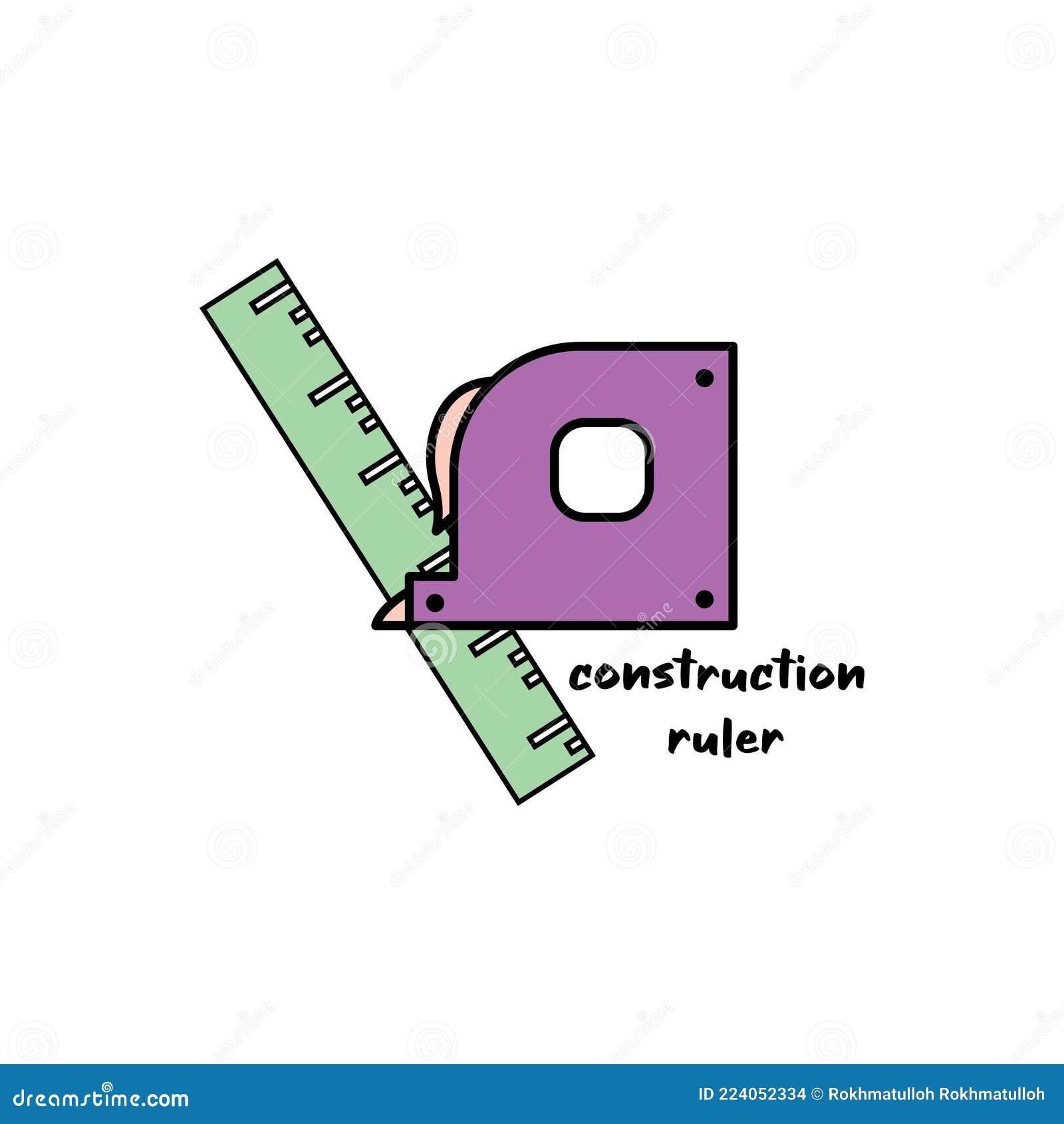 Ruler Logo Icon Vector Design Illustration Stock Vector - Illustration ...