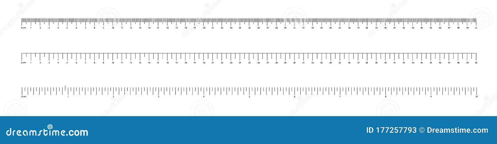 Ruler Of 2000 Millimeters. Ruler Of 200 Centimeters. Ruler Of 2 Meters ...