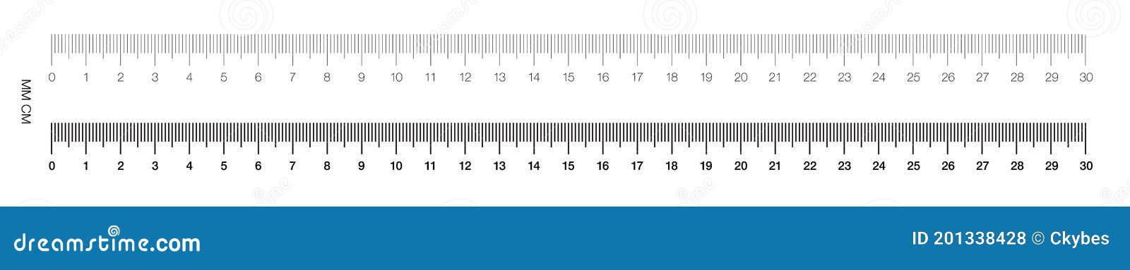 Scale For Rulers. Ruler Scale. Centimeters Measuring Scale. Vector ...