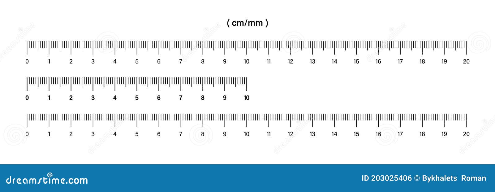 Ruler Metric. Ruler Scale. Vector Isolated Elements. Measuring Tool ...