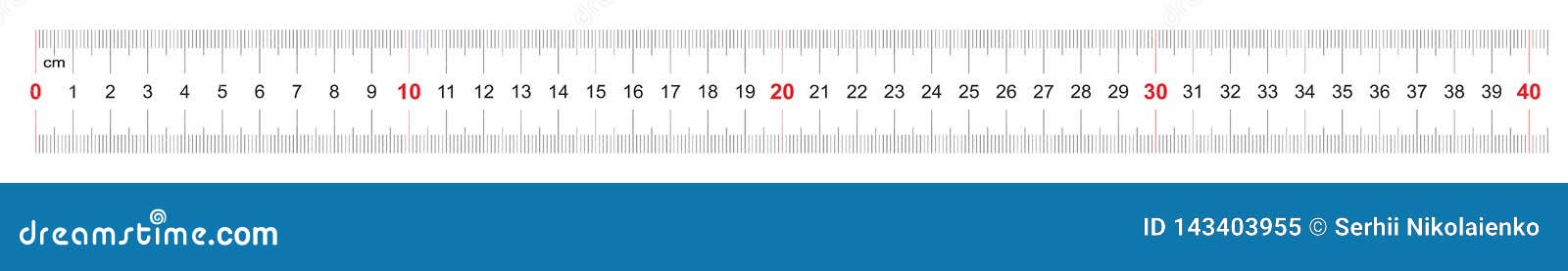 Ruler of 400 Millimeters. Ruler of 40 Centimeters. Calibration Grid ...