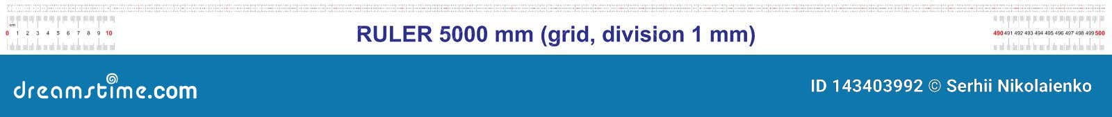 Ruler of 5000 Millimeters. Ruler of 500 Centimeters. Ruler of 5 Meters ...