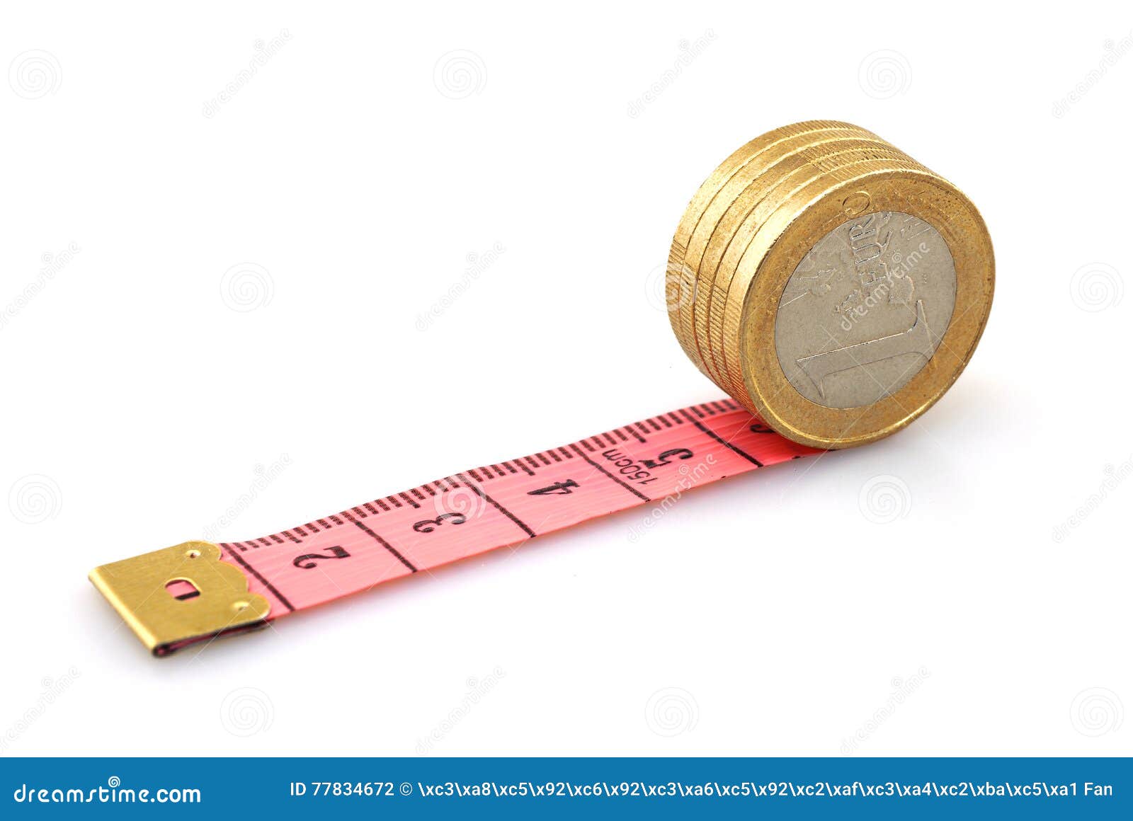 Ruler with money on white stock photo. Image of currency - 77834672
