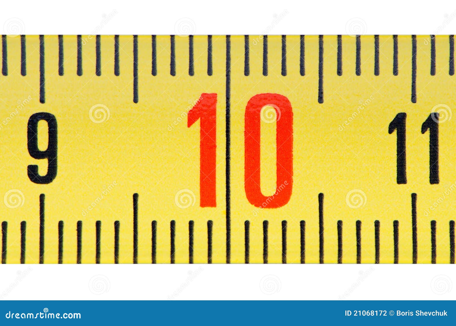 Ruler number ten close up. stock photo. Image of isolated - 21068172