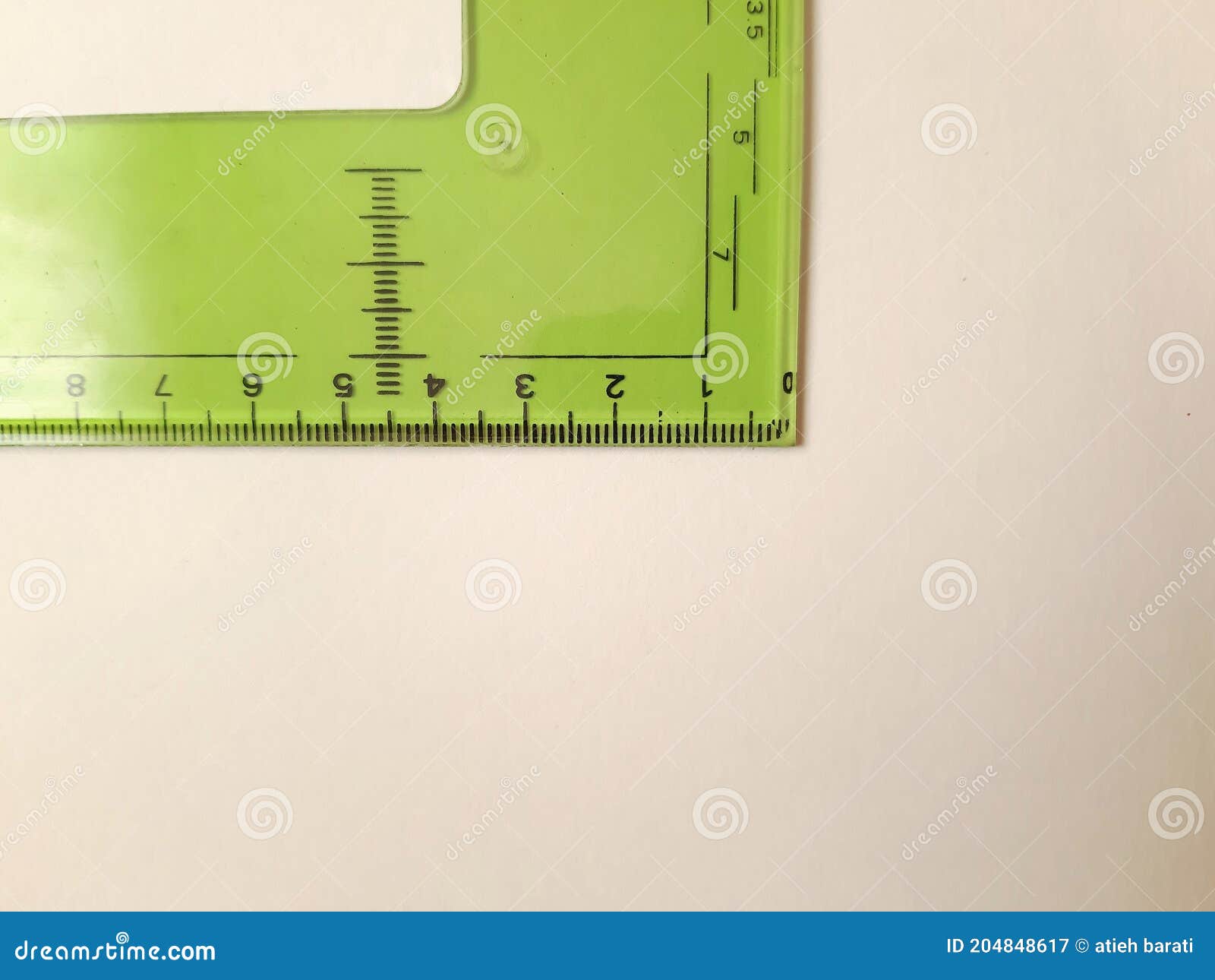 Ruler and numbers stock image. Image of green, greenruler - 204848617