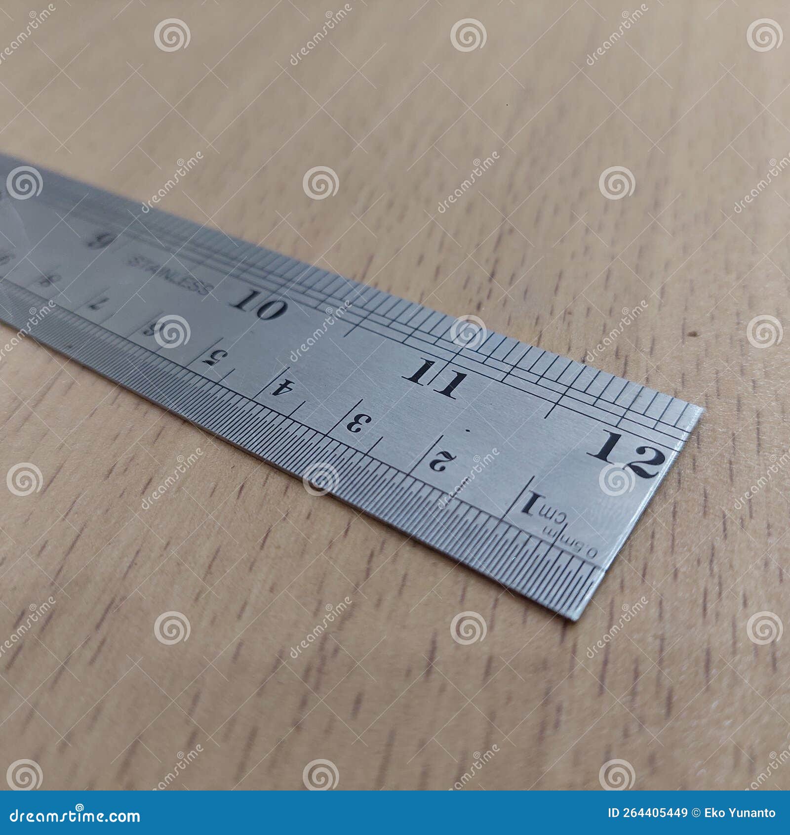 Ruler, One of the School Stationery Made of Stainless Steel Stock Image ...