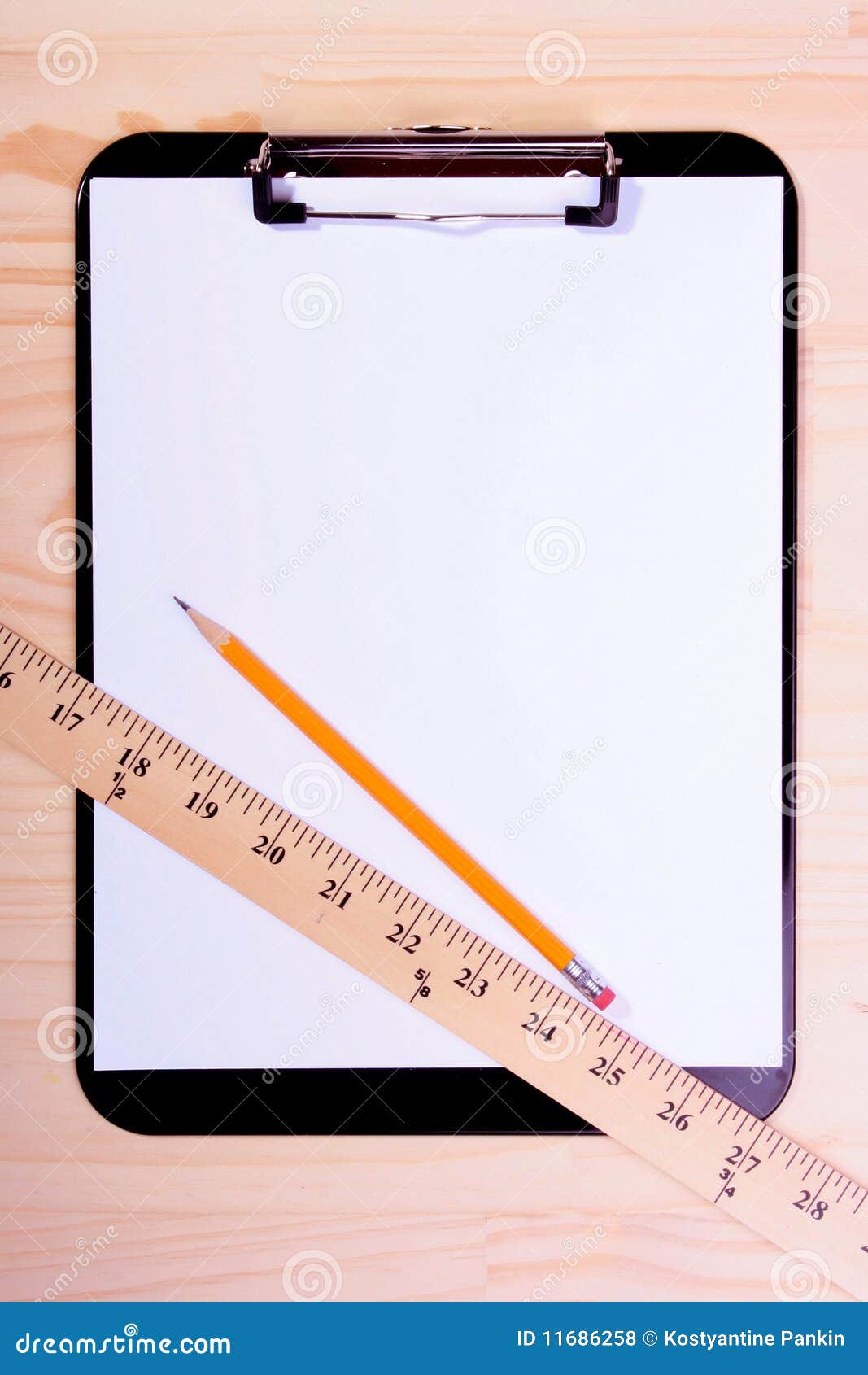 Ruler and pencil stock photo. Image of paper, improvement - 11686258