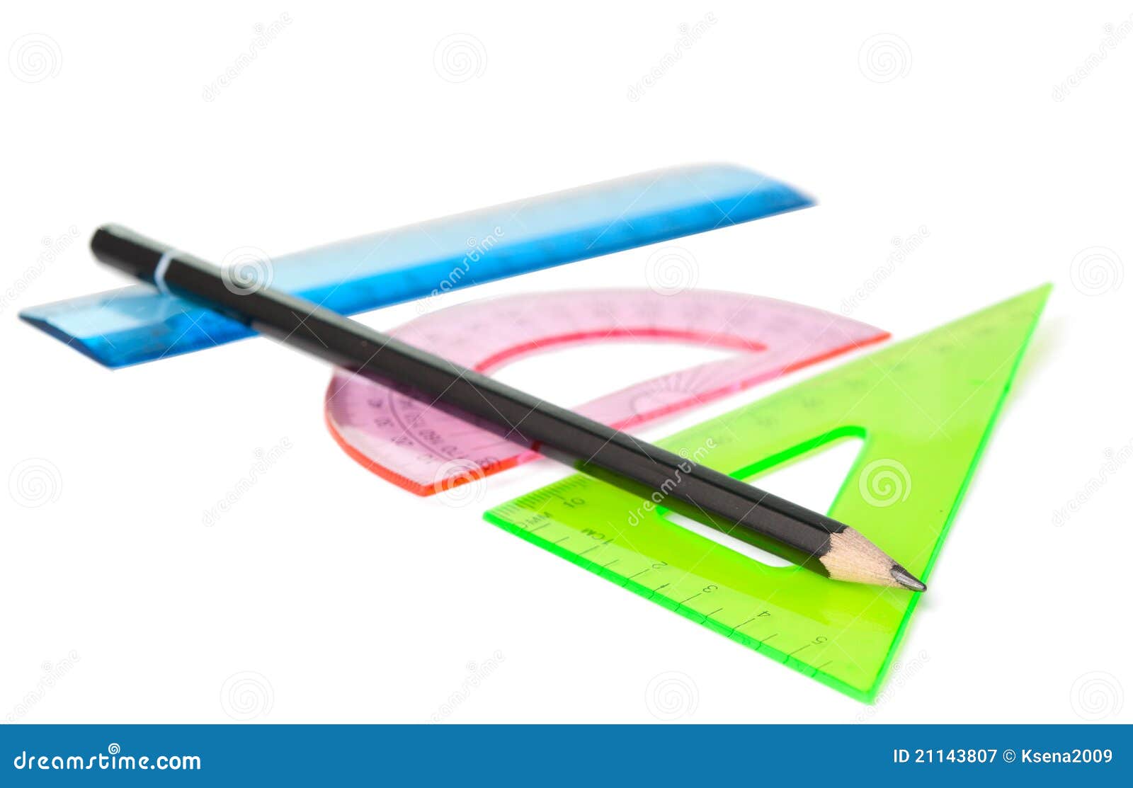 Ruler, Protractor, Triangle Stock Image - Image of geometric, ruler ...