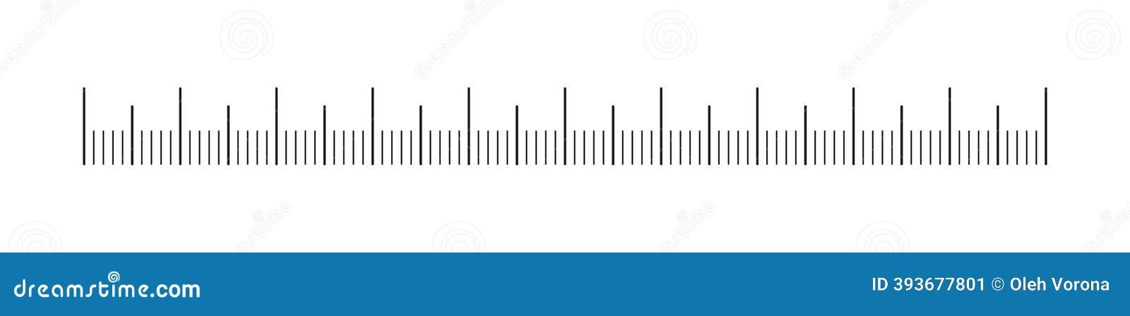 Measuring Chart With 15 Centimeters. Ruler Scale With Numbers. Length ...