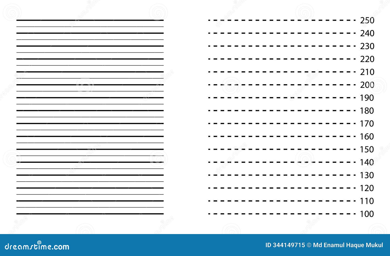 Ruler Scale Measure Line Sign Vector Illustration. Ruler with a Scale ...