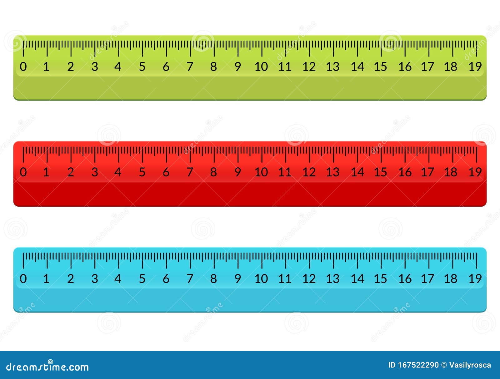 Ruler School Flat Centimeter. Scale Inch Rule Millimeter Plastic ...