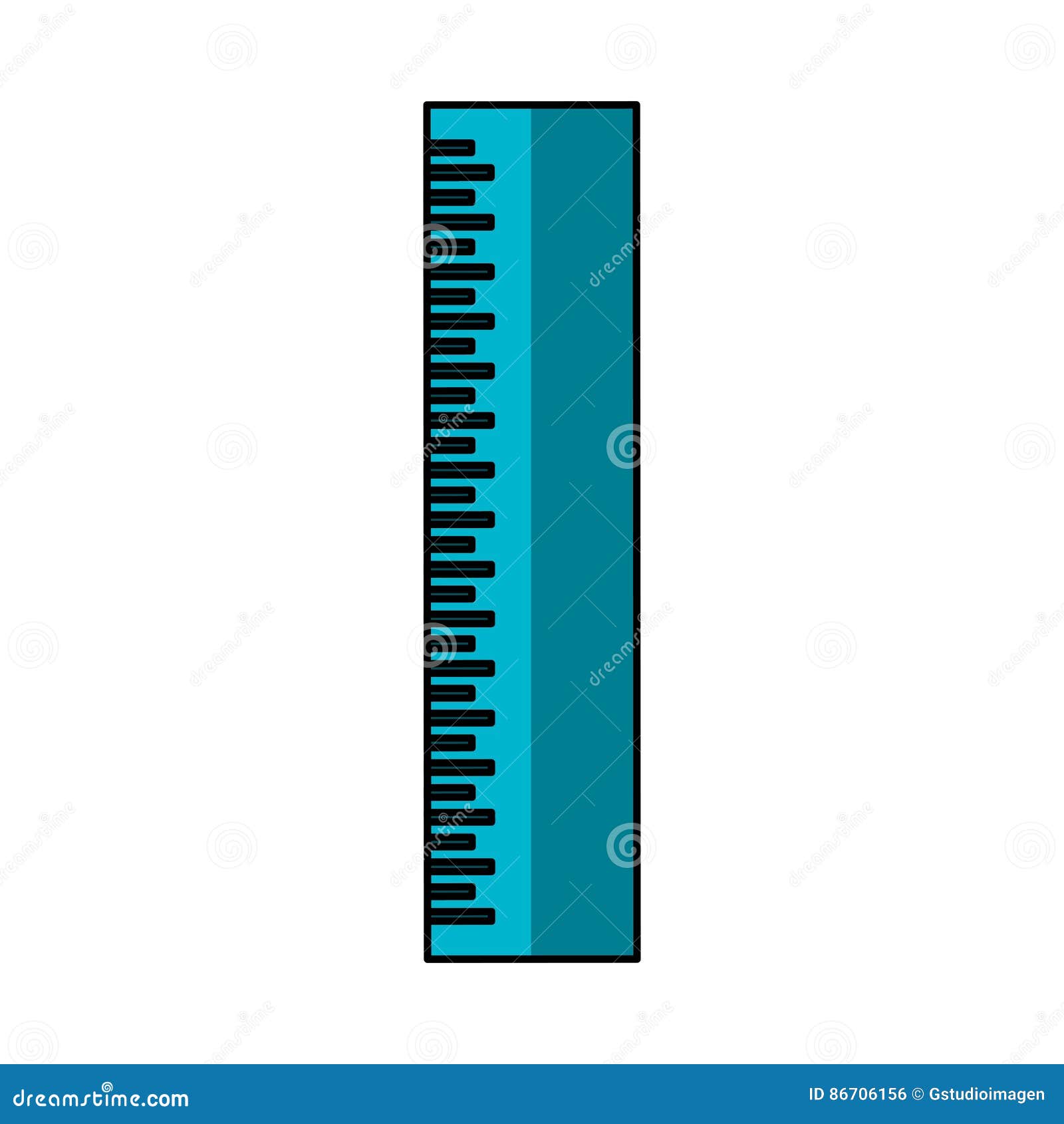 Ruler school supply icon stock vector. Illustration of background ...