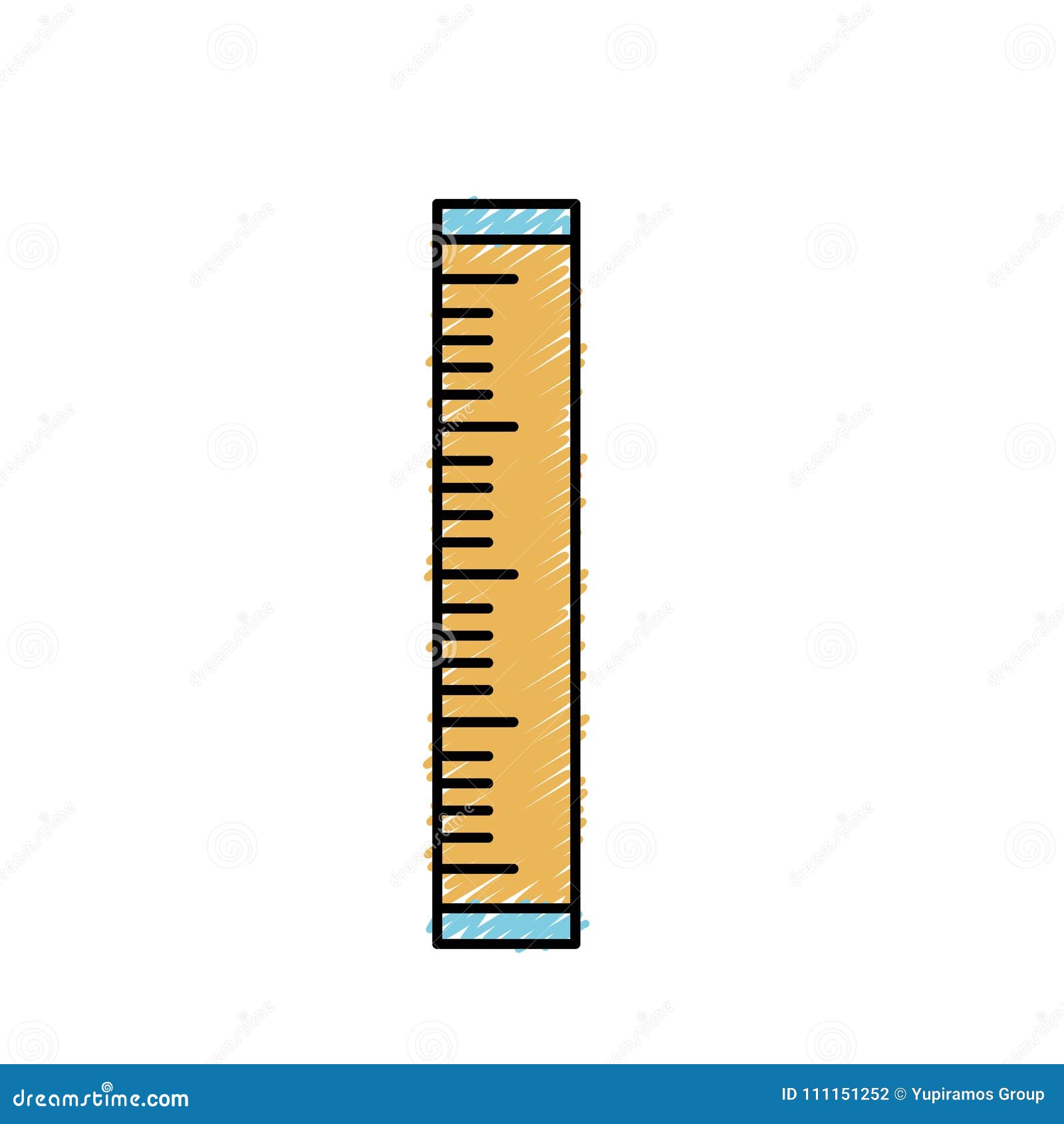 Ruler School Tool Object Design Stock Vector - Illustration of study ...