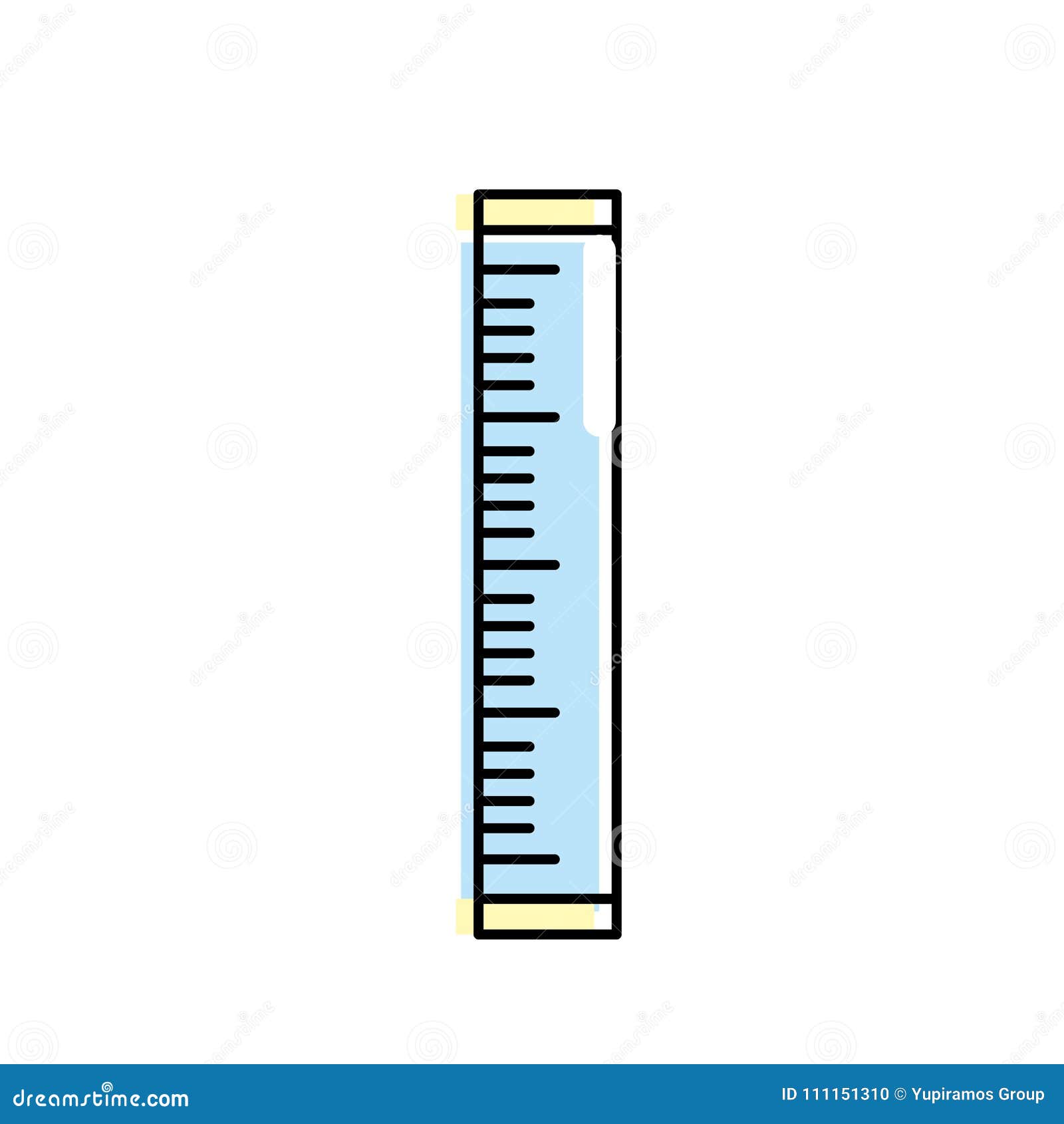 Ruler School Tool Object Design Stock Vector - Illustration of studying ...