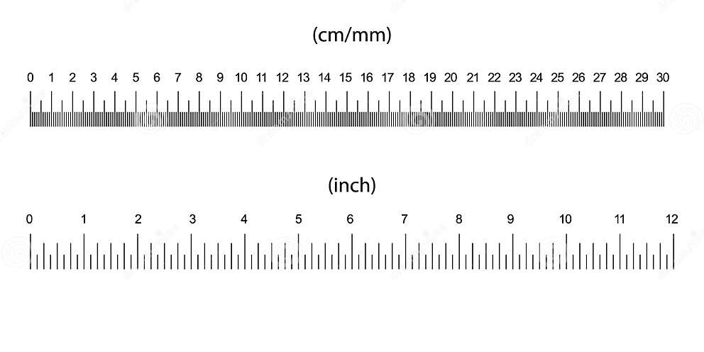 Ruler size indicators stock vector. Illustration of black - 115826582