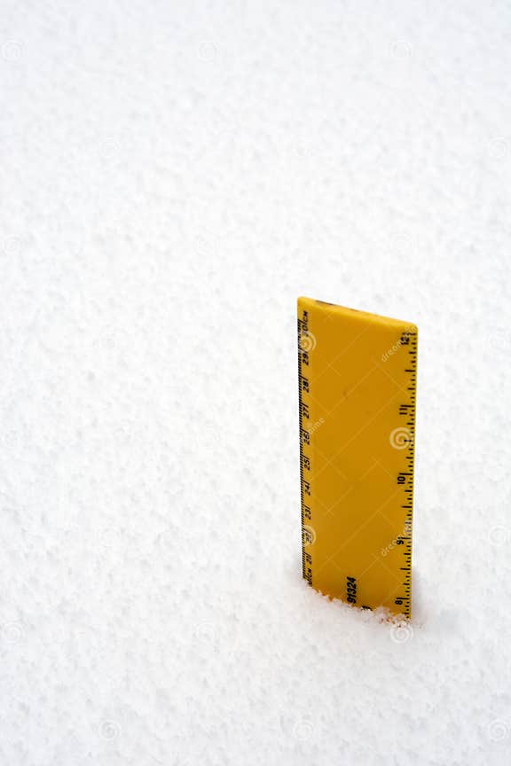 Ruler in Snow stock image. Image of frost, landscape - 39706759