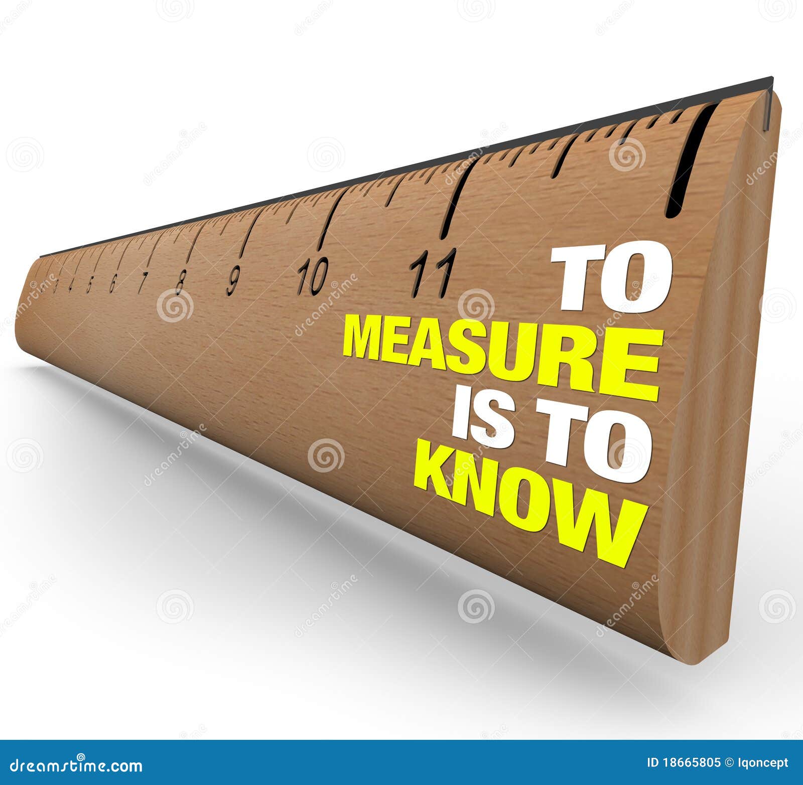 Ruler - To Measure is To Know Stock Illustration - Illustration of ...