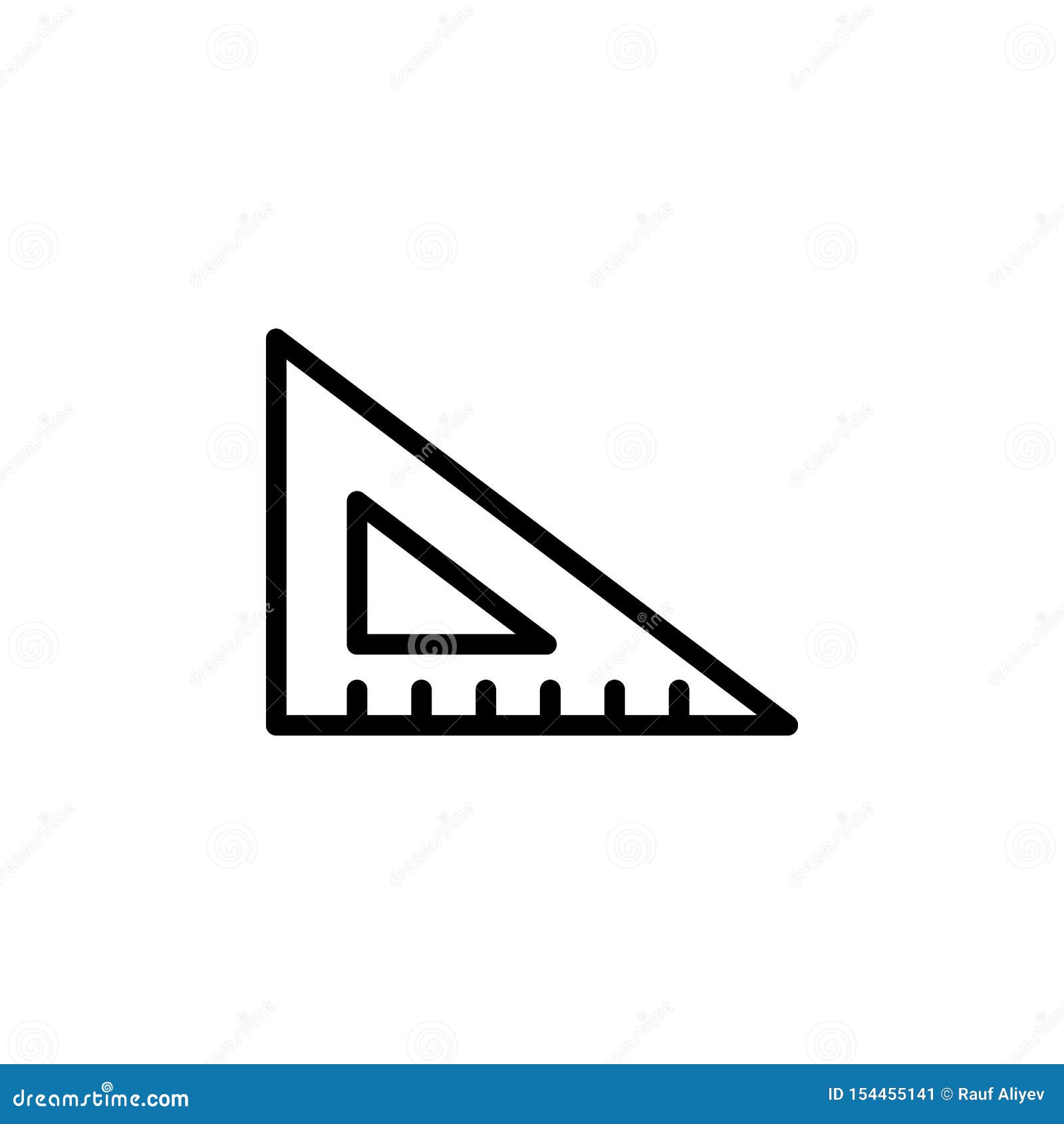 Ruler, Tool Icon. Element of Education Icon Stock Illustration ...