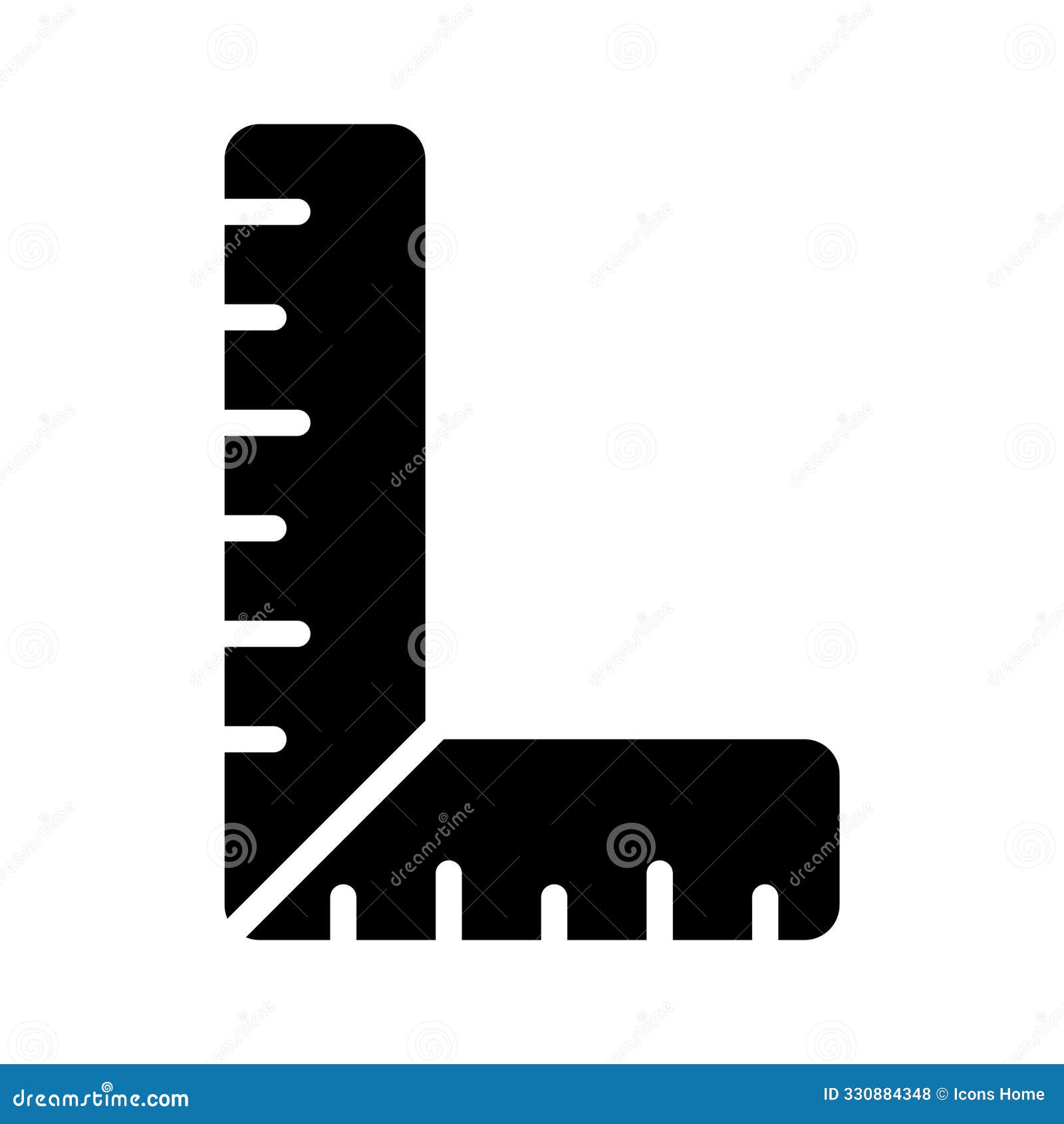 Ruler stock vector. Illustration of black, educational - 330884348