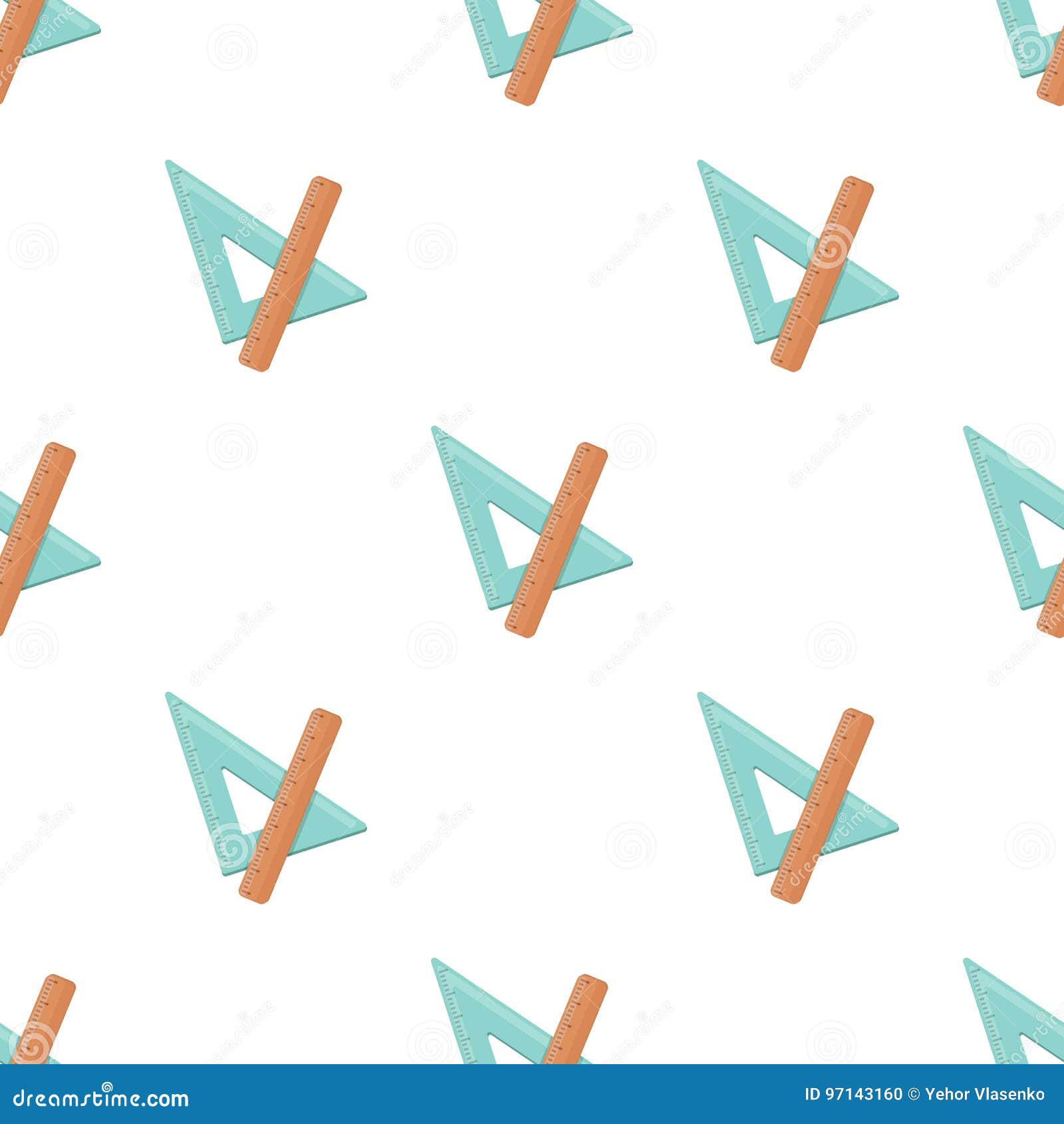 Ruler and Triangle. Devices for School Drawing Stock Vector ...