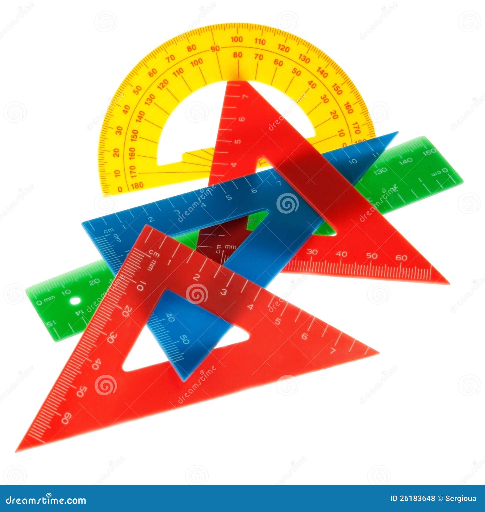 Triangle Protractor Clipart