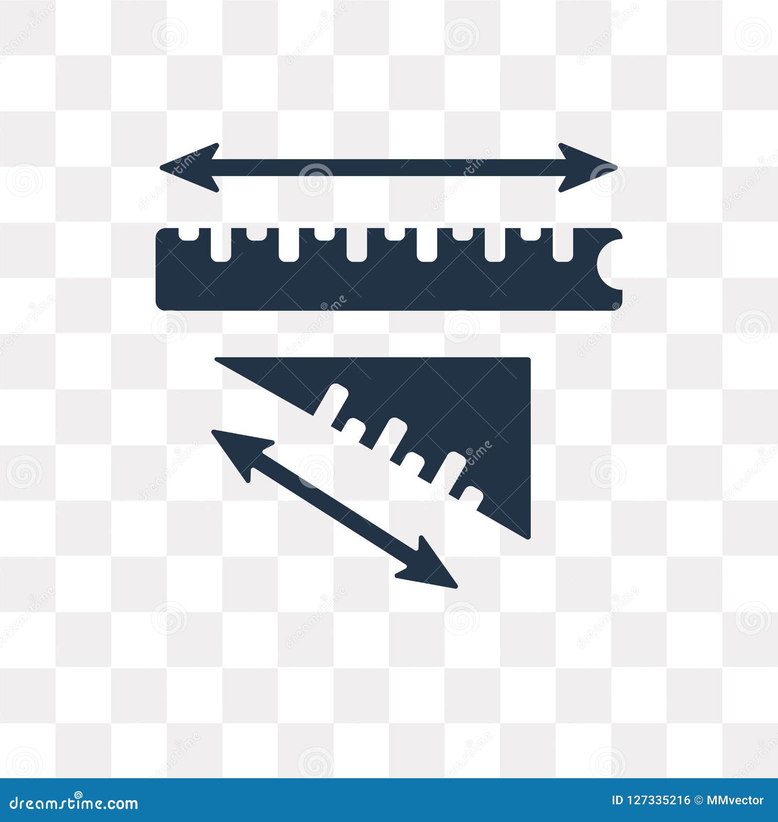 Ruler Vector Icon Isolated on Transparent Background, Ruler Tra Stock ...