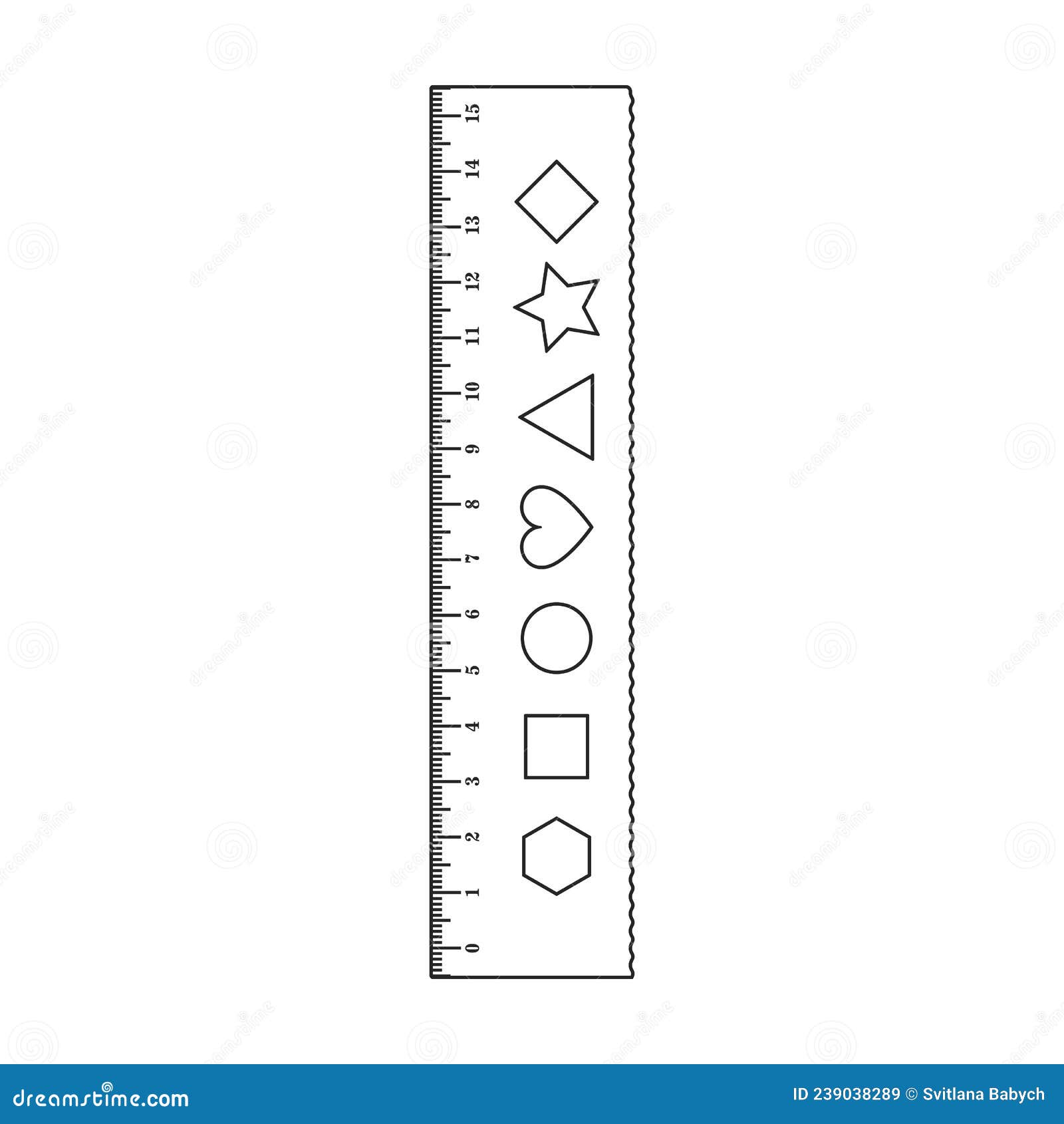 Ruler Vector Icon.Outline Vector Icon Isolated on White Background ...