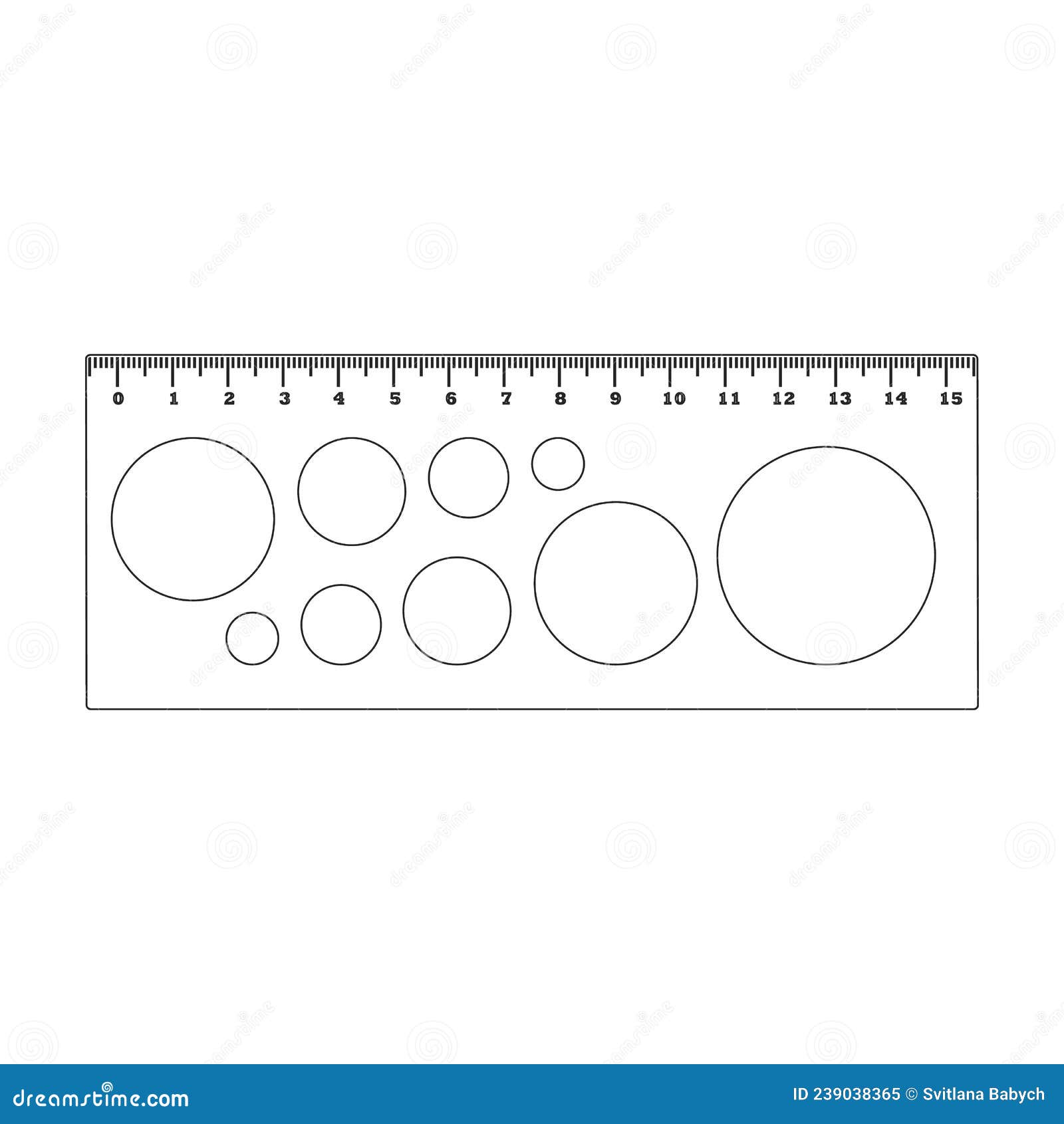 Ruler Vector Icon.Outline Vector Icon Isolated on White Background ...