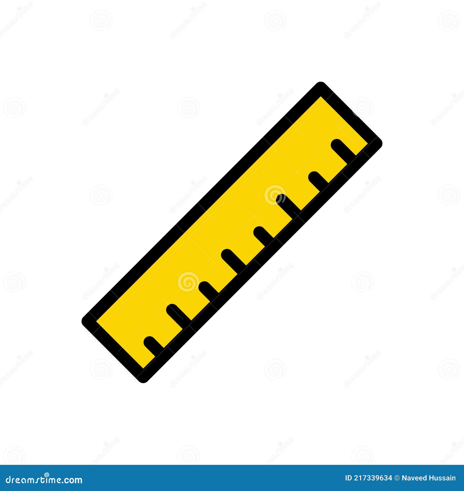 Ruler stock vector. Illustration of study, equipment - 217339634